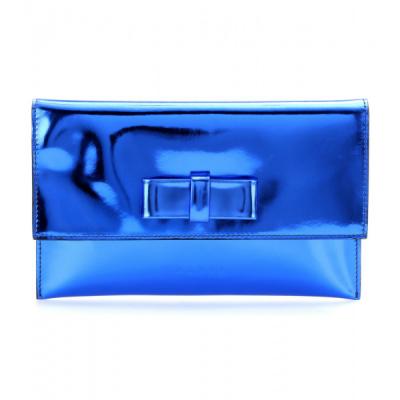 Cina La parte alta ha rispecchiato il blu della borsa della borsa di frizione della pelle verniciata per l'autunno/inverno in vendita