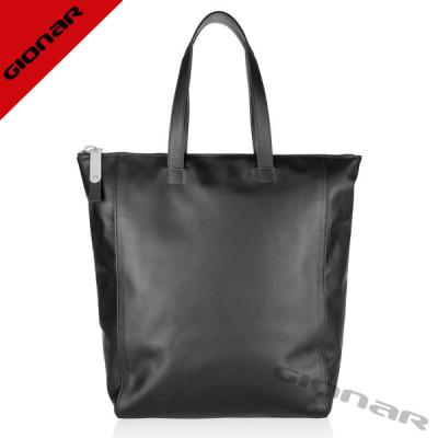 Cina totalizzatore di cuoio nero classico alla moda della borsa del cliente, fatto a mano eccellente in vendita
