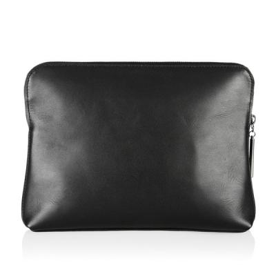 Cina Le borse/signore di cuoio italiane anneriscono la borsa di frizione di cuoio con il rivestimento di nylon del tessuto in vendita