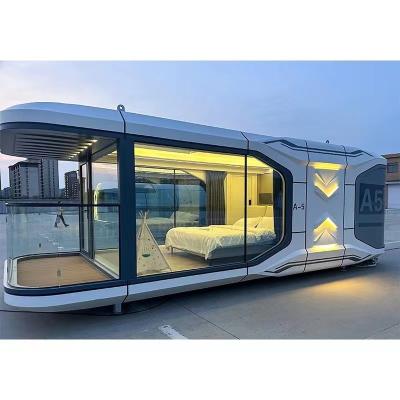 中国 ロックウールサンドイッチパネル 壁 軽鋼 ビラ 宇宙カプセルハウス 高級プリファブハウス 販売のため