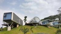 Contemporary Style Space Capsule House Prefabricated Modular Home for Camping