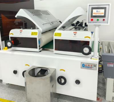 China Precision Engineering Tailored Solutions Roller Coating Machine With Forward And Reverse Roller Coating 1320mm Effective Width for sale