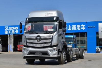 China Μία σειρά και μισές θέσεις Foton Auman φορτηγό υψηλής οροφής ντίζελ 245HP 6X2 8.6m φορτηγό σασί for sale