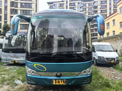 Κίνα Λούξυ μεταχειρισμένο λεωφορείο K6906 Μπλε A/C Ντίζελ κινητήρας Φεγγάρι 39 θέσεις Άνοιξη ανάρτηση Μακρά απόσταση προς πώληση