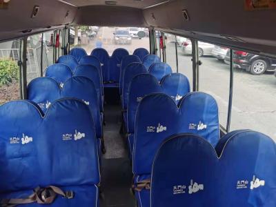 China 2015 años 26 Dragon Coaster Bus de oro usado asientos, motor usado de Mini Bus Coaster Bus With Hino en venta