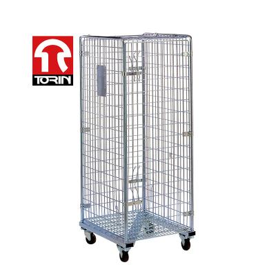 China Torin SWK1012 Wholesale High-Quality Warehouse Heavy-Duty Goods Roll Cage Trolley Roll Cage Trolley for sale
