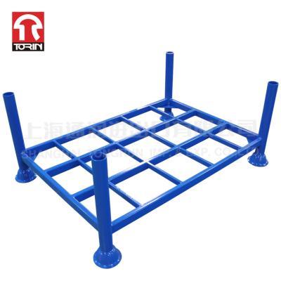 China Torin LK81-1400 Round Pipe Stacking Rack Warehouse Rack Stackable Rack Strong Warehouse Steel Tube Shelves for sale