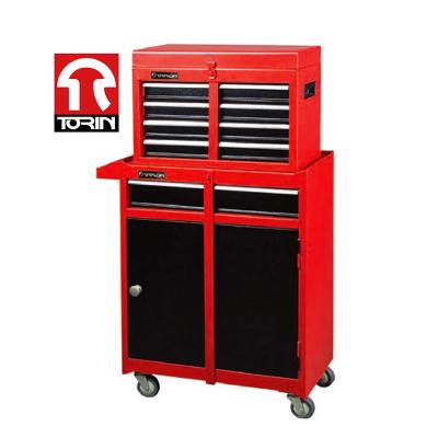China Torin TBT1204+TBR1201 High-quality Tool Cart Small combination tool storage top toolbox and roller tool cabinet for sale