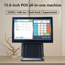 China OEM 15.6 Inch All-in-One POS Terminal Capacitive Touch POS Machine with 8-Bit Customer Display for Cash Register Operations for sale