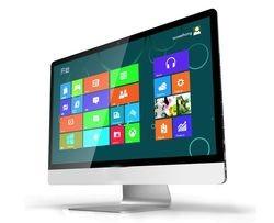 China 23.6 Inch Desktop All in One PC 8+253GB Computer with RJ45 USB for Office Working Banking for sale