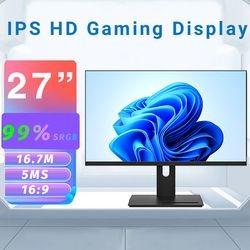 China Factory Wholesale New 27inch 2K HD LED Screen Flat Desktop Business Gaming Computer Monitor IPS Panel Gaming Monitors for sale
