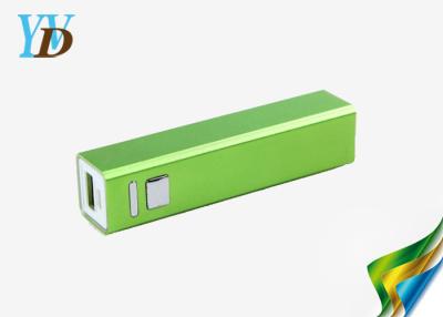 中国 2000mAh 緑の携帯用小さい正方形アルミニウム ABS 貝のギフト力銀行 販売のため