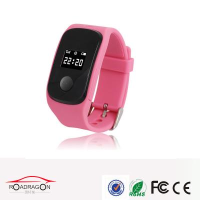 China GPS impermeable rosado que sigue el telecontrol inalámbrico de la pulsera para la seguridad de los niños en venta