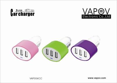 Cina Caricatore 5,1 A dell'automobile di USB di 3 porti per Apple/androide/telefono cellulare di Samsung, PC della compressa in vendita