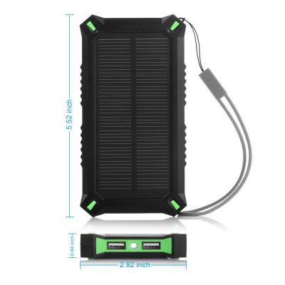 Cina banca di potere del Li-polimero di 8000mAh 29.6Wh, la Banca portatile di micro energia solare 5V/2A di USB in vendita