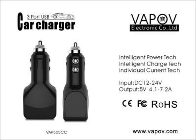 Cina Caricatore dell'automobile di USB di 3 porti per il FCC RoHS del CE del PC della Tabella di Nokie N1 Apple Samsung e del telefono di Moble in vendita