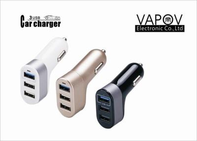 中国 iPhone5 iPhone6 および Samsung ギャラクシー Note3 のための 4.4A 3 港 USB 車の充電器 販売のため