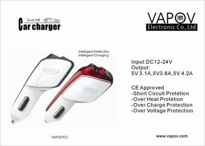 Cina 3,6 Un caricatore doppio dell'automobile di Shell USB del PC intelligente per PC del telefono cellulare o della compressa di /Samsung androide/di Apple in vendita