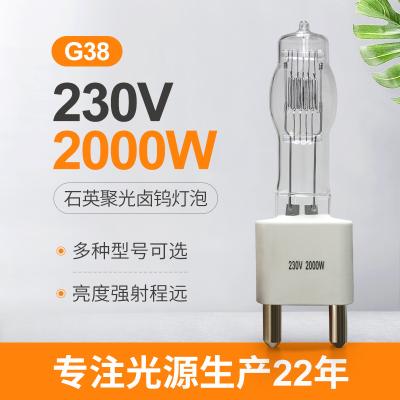 Cina lampada ad alta tensione dell'alogeno 230v 2000 singoli della lampadina G38 di watt conclusi in vendita