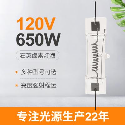 Cina fase commerciale delle lampadine dell'alogeno del tungsteno del quarzo di 120V 650W GY9.5 video in vendita