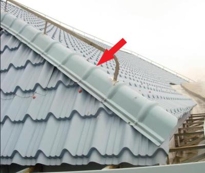 Cina 4kw High Performance Ridge Cap Roll Forming Machine per il sistema di copertura senza saldature in vendita