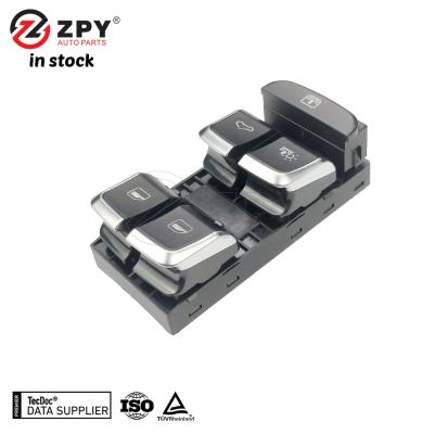 China ZPY Rear Right Chrome Plated Master Power Window Switch for Audi A6 4G0 959 851C for sale