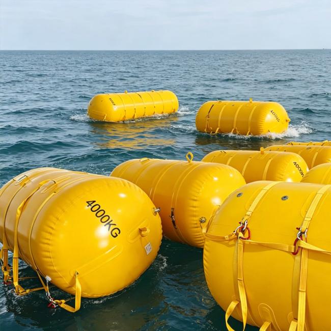 Underwater air lifting bag deployment