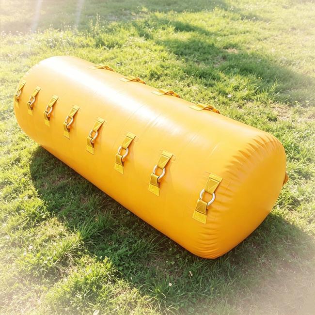Marine salvage lift bag in operation