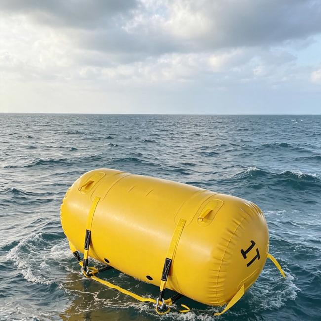 Lift bag configuration for submerged structure recovery
