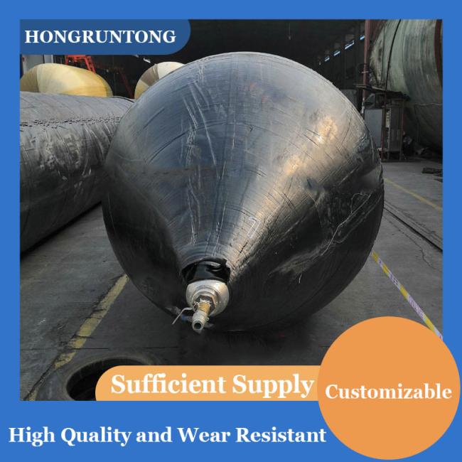Ship launching balloon array supporting a vessel hull during transfer