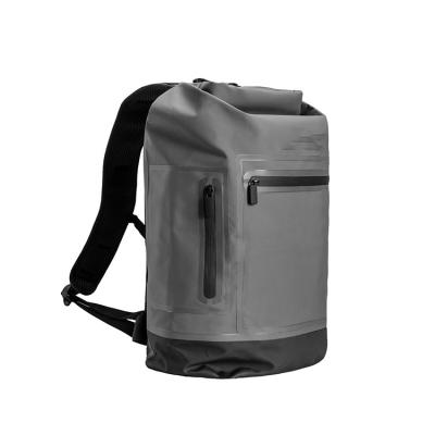 Grey Color Large Capacity 50l Dry Bag Backpack For Water Sport Comfortable