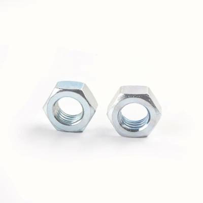 China Din934 Carbon Steel Hex Nuts Metric Thread Zinc Plated Hexagon Head Nuts Steel Fastener for sale