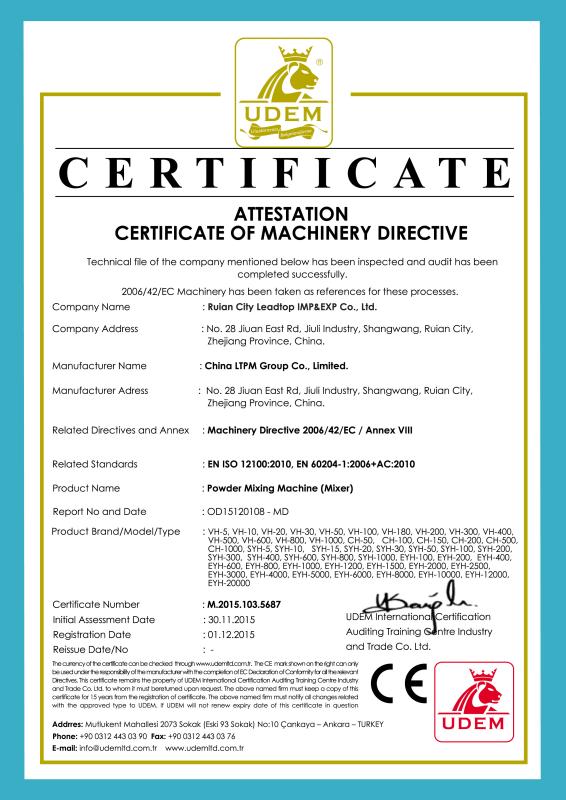 CE - Leadtop Pharmaceutical Machinery
