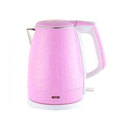 中国 360 Degree Odm 1.8L Double Layer Stainless Steel Rotating Base Customized Portable Travel Electric Kettle 販売のため