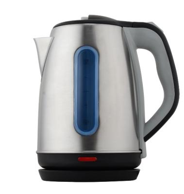 中国 New Design 360 Degree Household Stainless Steel Electric Water Tea Kettle 220Voltage Low Rotation Portable Kettle 1.8L 販売のため