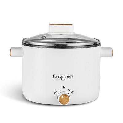 Cina Household Factory Supply 1.2L Two Tier Electric Switch Mini Electric Cooking Skillet Pot For Frying Rice Noodles in vendita
