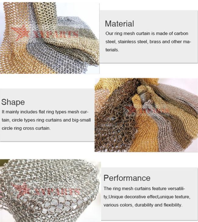 Wm Serie Decorative Room Ring Mesh Curtain Product Ss304 0