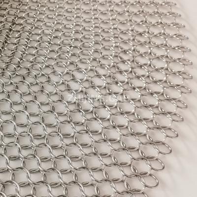 China Color plateado Alphamesh Ring Mesh 13 mm en venta