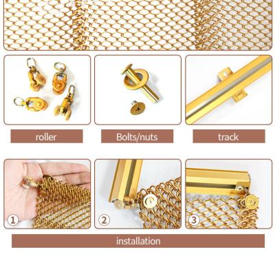 China Sistemas de instalación de techo de malla de bobina metálica en venta