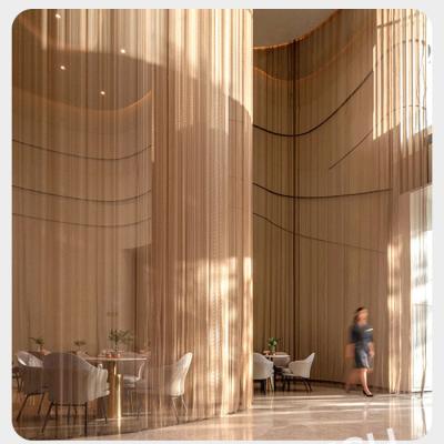 China Sistemas de instalación de techo de malla de bobina metálica en venta