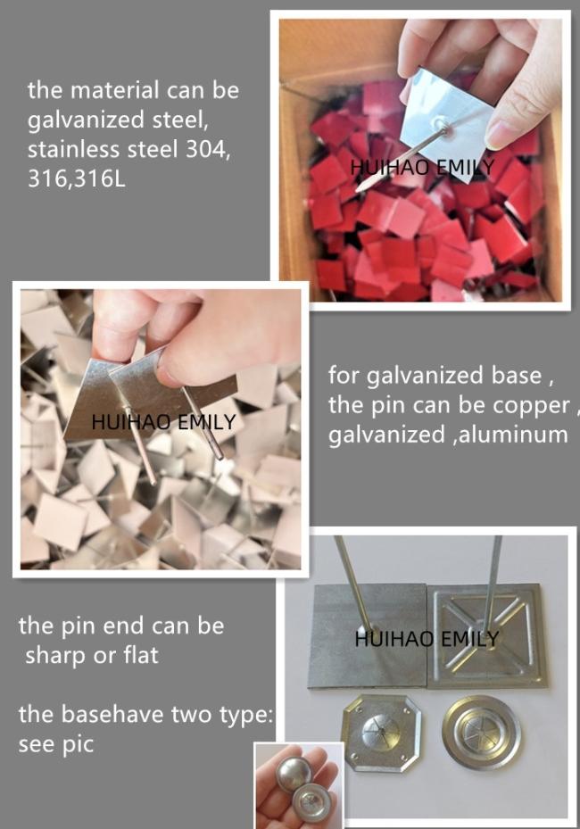 316L Insulation Self Adhesive Insulation Pins