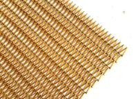 China Spiral Fabric Decorative Wire Mesh In Antioxidant Brass For Shade Screens for sale