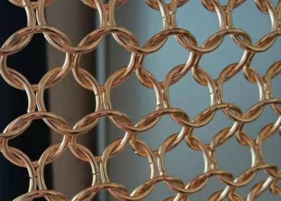 Chine La galvanoplastie colorent la série Ring Metal Chain Mail Mesh du diamètre 15mm de 1.5mm est pour décorer l'écran de fenêtre à vendre