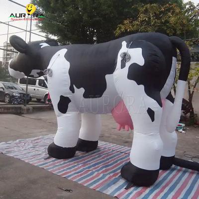5m Length Giant Advertising Inflatables Dairy Cow For Promotion Exhibition