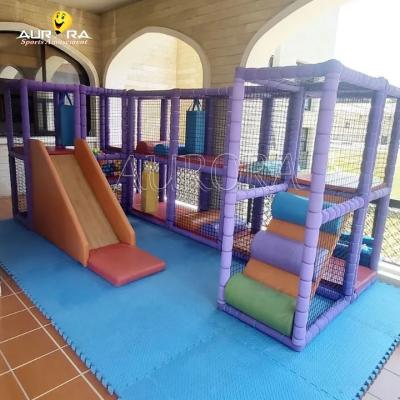 Κίνα Μικρό μαλακό εσωτερικό χώρο παιχνιδιών εξοπλισμός παιδικά παιχνίδια χώρο παιχνιδιών Mcdonalds μωβ προς πώληση