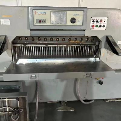 China 150 M/Min Verwendet Litong 1370 Papierschneidemaschine Guillotine Max. zu verkaufen