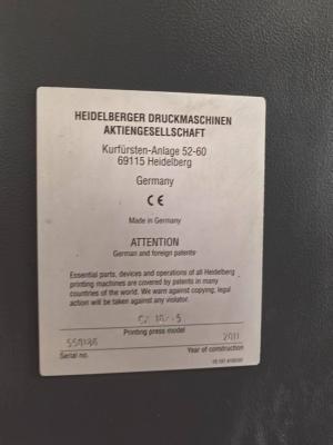 China Máquina de impresión offset de 5 colores Heidelberg CX102-5 usada en venta