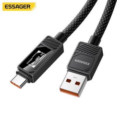 Cina ESSAGER ES-X74 7A PD100W Cavo dati di ricarica rapida da Usb a Tipo C con display digitale in vendita
