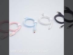 나일론 TPE 물질 A-C USB A에서 C 케이블 100W ESSAGER ES-X46 시리즈