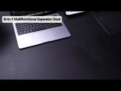 8 In 1 Expansion USB C Hub 10Gbps With M.2 SATA SSD Disk Enclosure Port